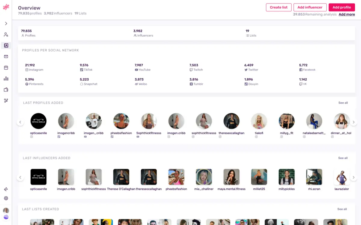 Influencity Review | Pricing & Features (2025) - Influencer Marketing Platform