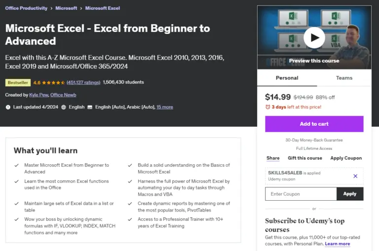 The 40 Most Popular Udemy Courses by Sales in 2024
