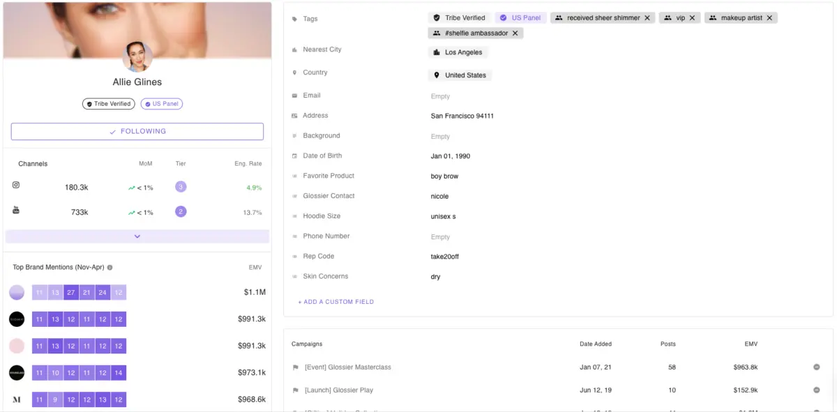 Tribe Dynamics Review | Pricing & Features (2025) - Influencer ...