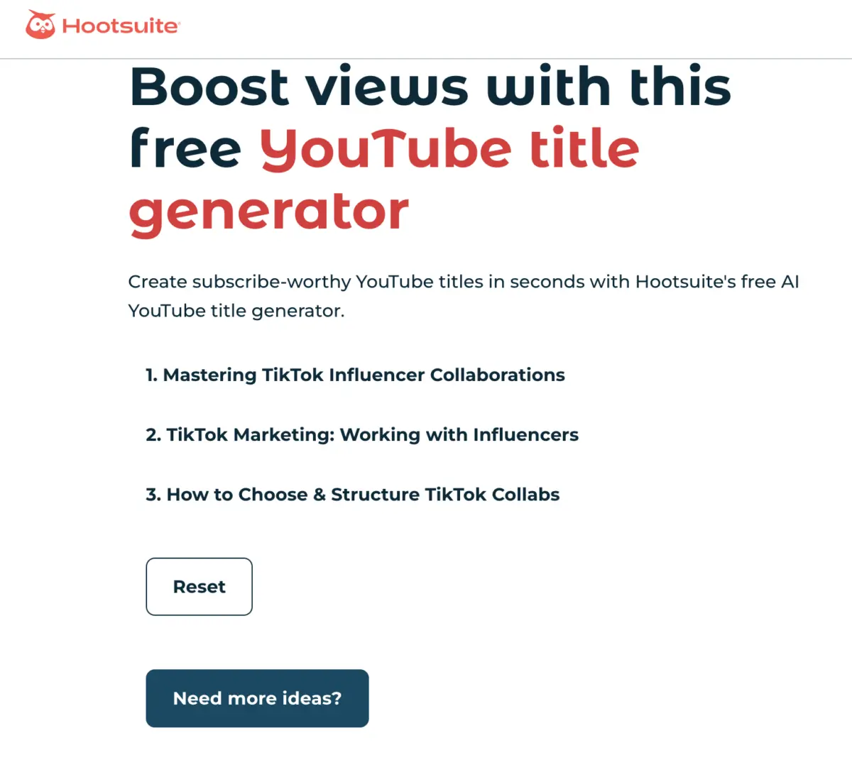 YouTube Title Generator [FREE] : Powered by AI