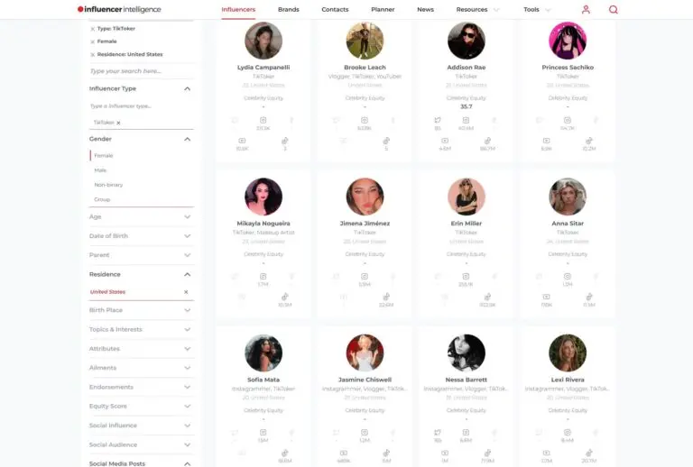 Influencer Intelligence Review | Pricing & Features (2025) - Influencer ...
